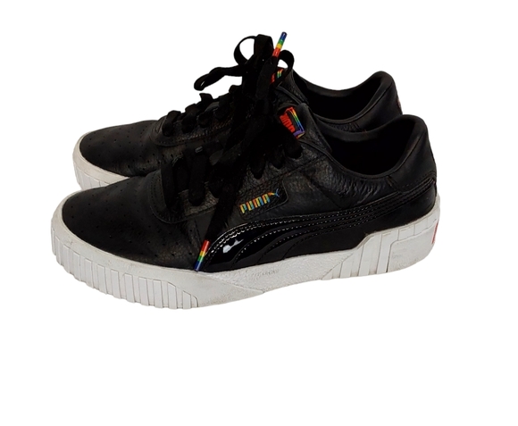 Puma | Shoes | Puma Cali Rainbow Bold Black Sneakers | Poshmark